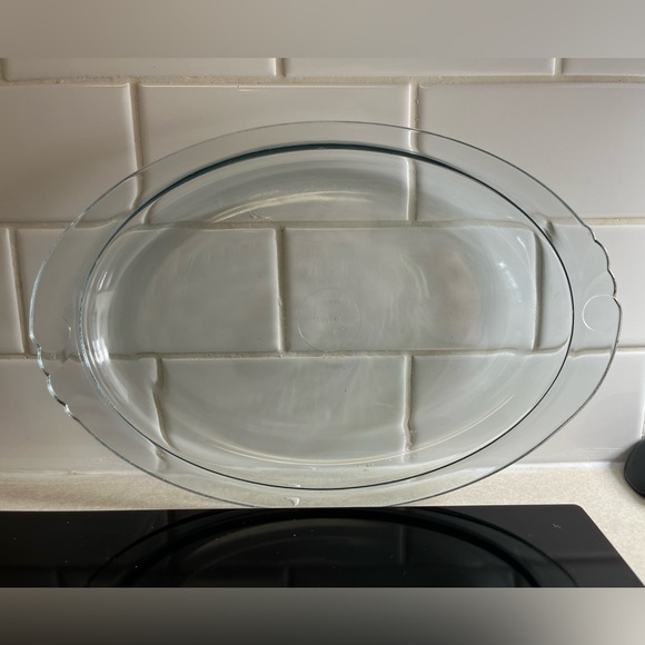 Pyrex | Kitchen | Vintage Pyrex Oval Blue Tint Glass 82 | Poshmark
